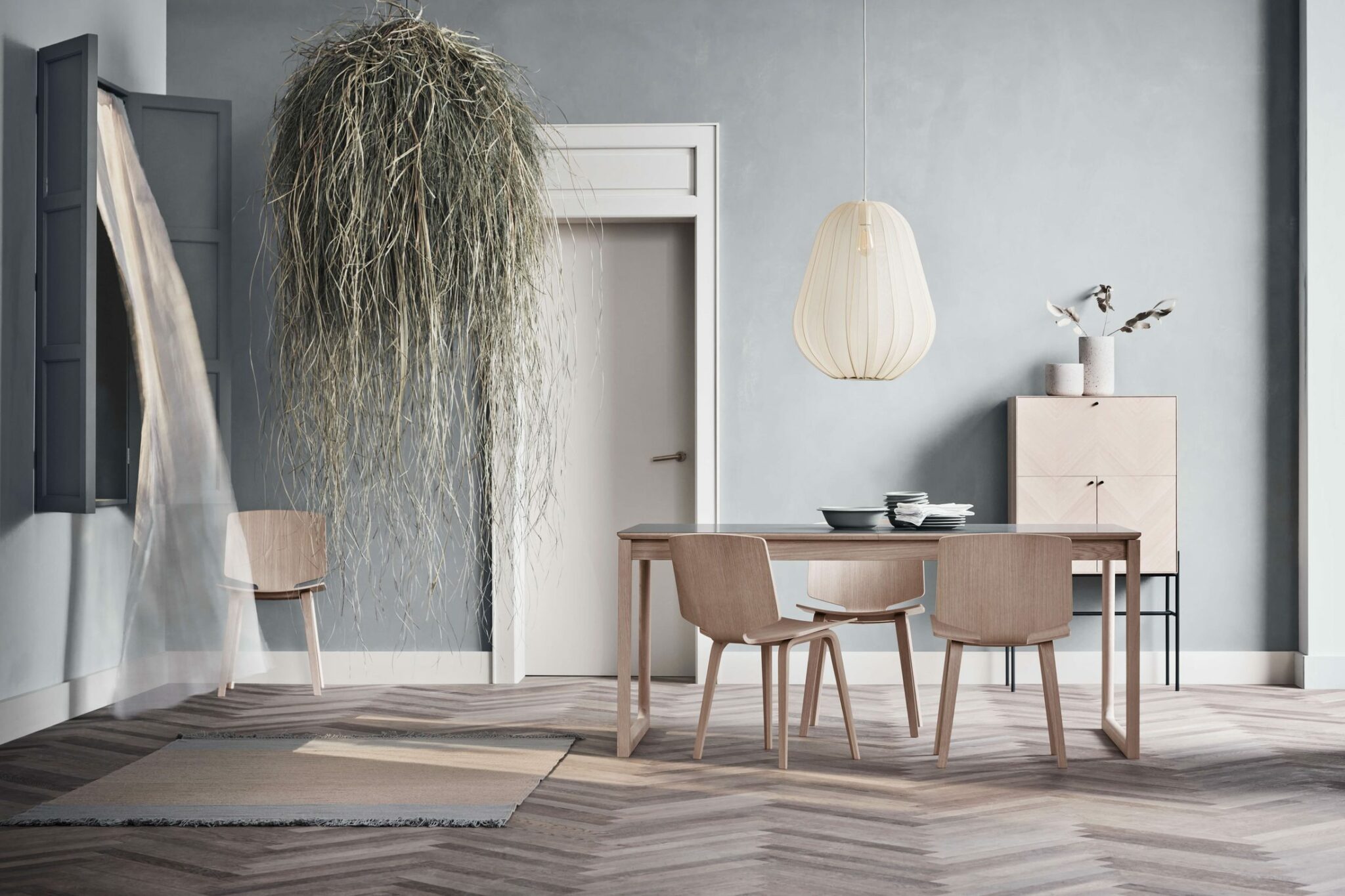 Bolia Balloon Pendant (small)|Ivory fabric - Spring Store